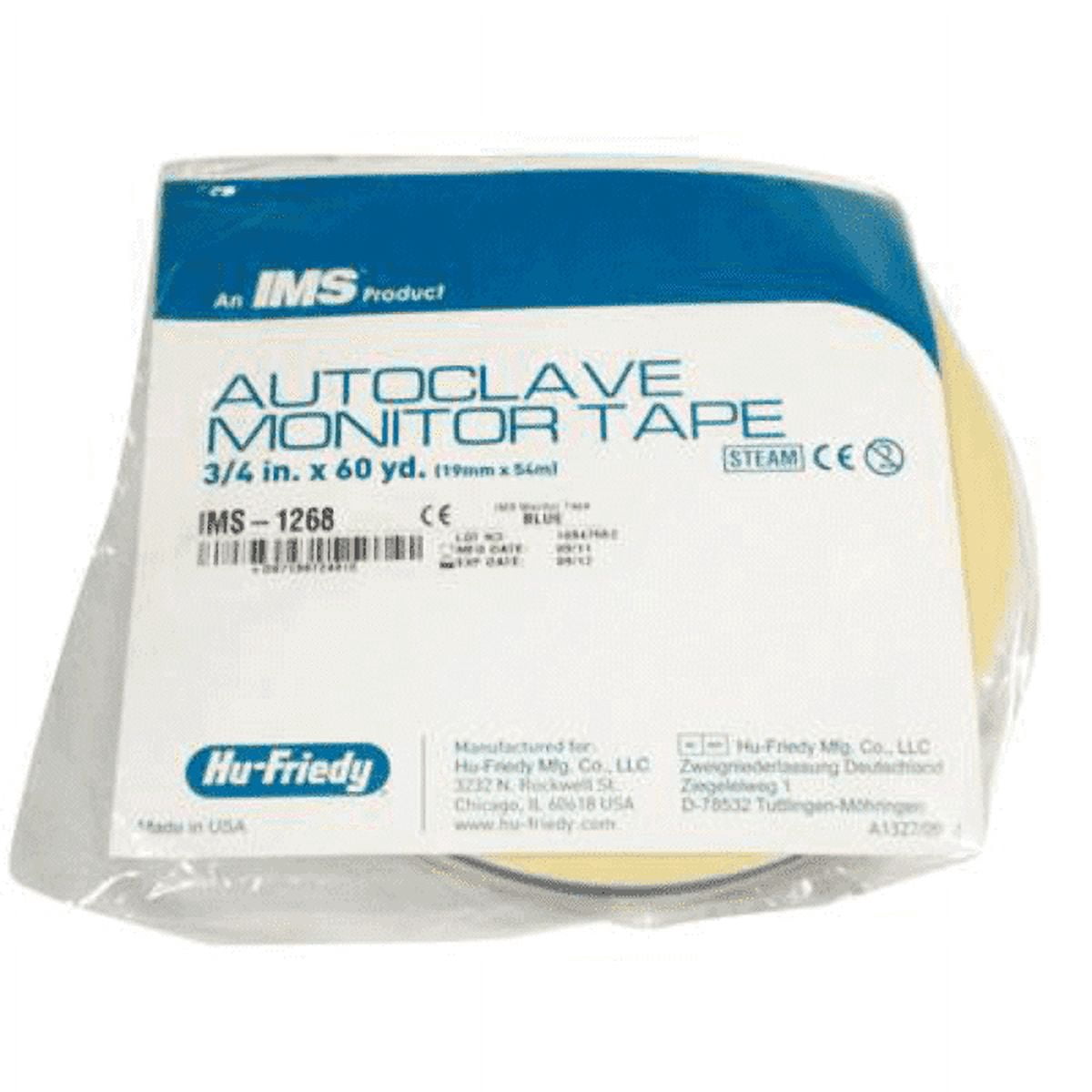 Hu-Friedy IMS-1268 Autoclave Monitor Tape, 3/4" Length, 55 mm Length ...