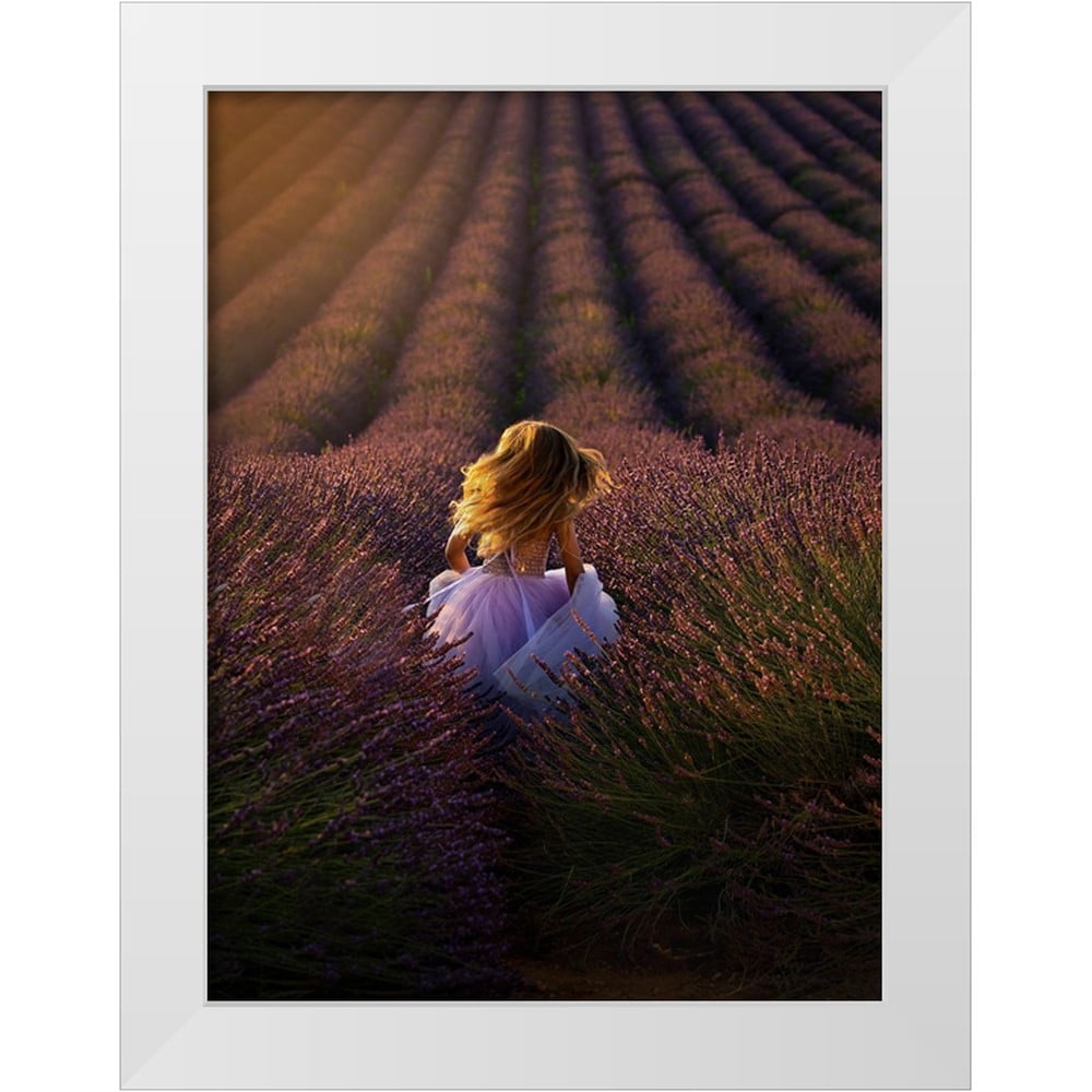 Hu, Mei 25x32 White Modern Wood Framed Museum Art Print Titled - A Girl ...