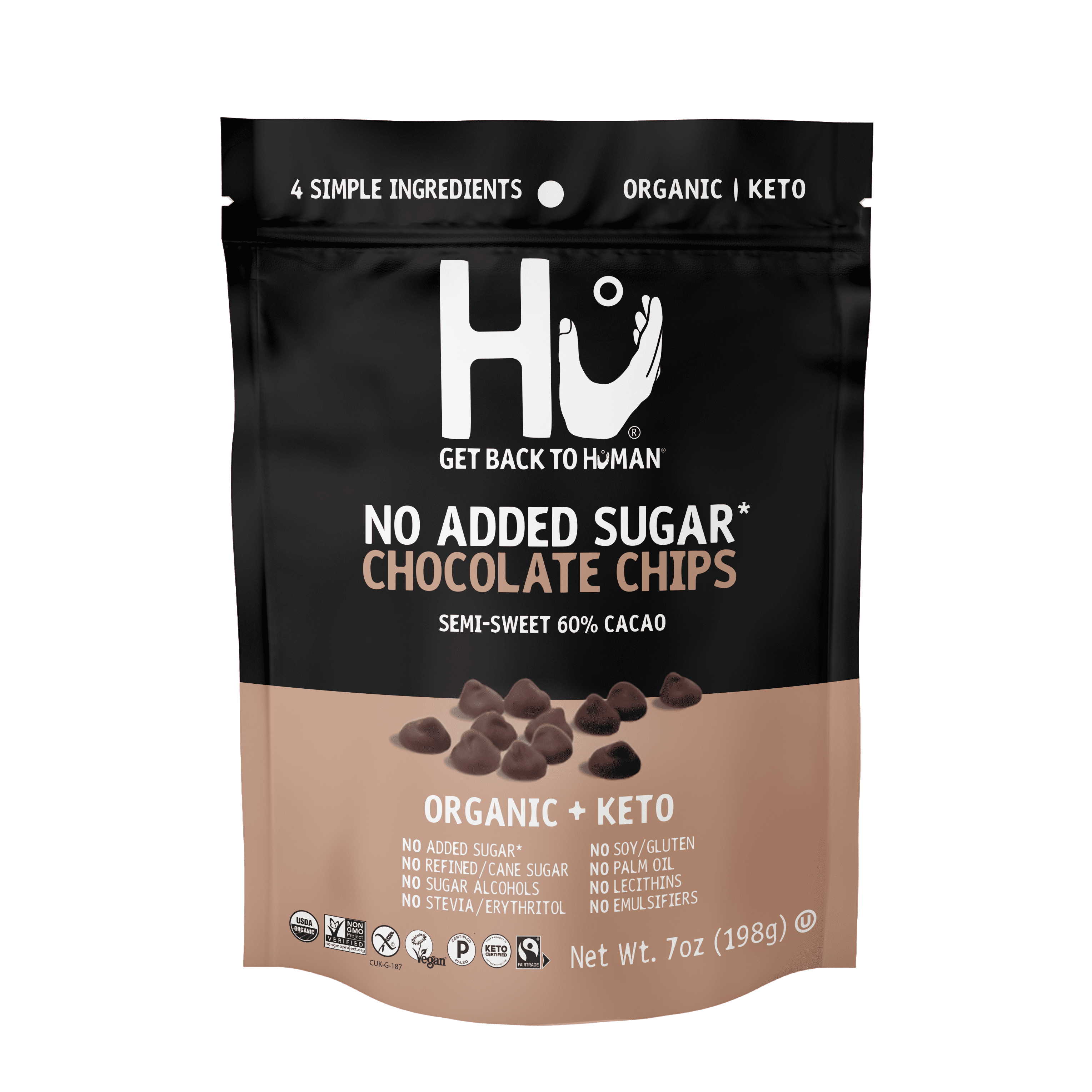 Hu No Added Sugar Chocolate Chips - Walmart.com