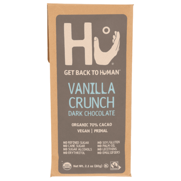 Hu Organic Vanilla Crunch Dark Chocolate Bar 2.1 oz - Pack of 5 ...