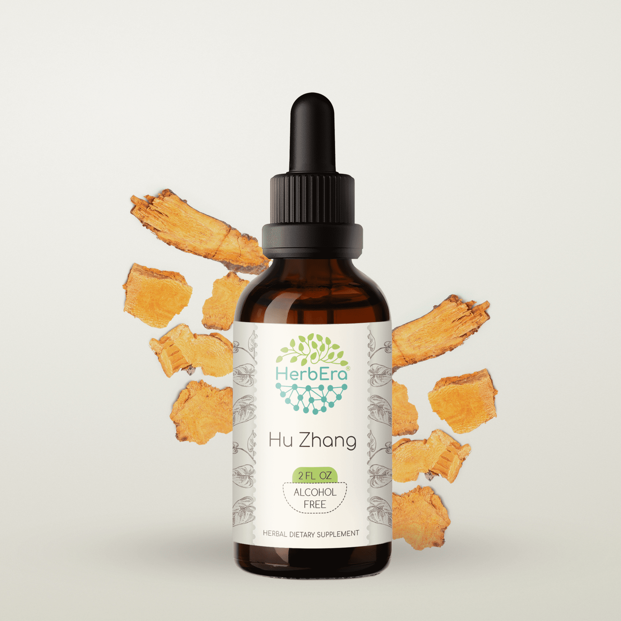 Hu Zhang Alcohol-FREE Herbal Extract Tincture, Super-Concentrated ...