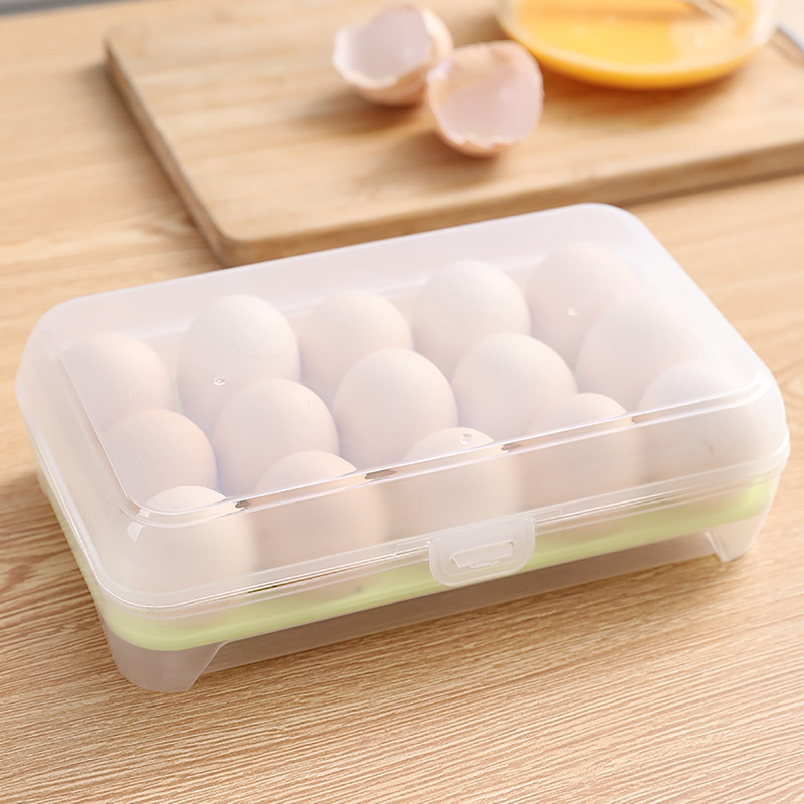 HuRu Large Capacity Egg Holder For Refrigerator Egg Fresh Storage Box ...