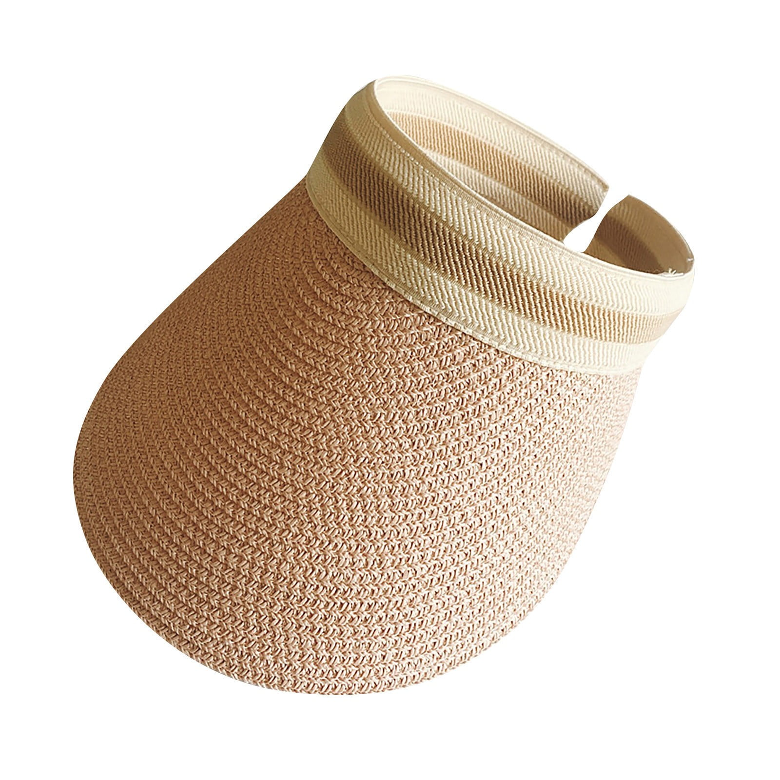 HuaChen Special Present! Sun Visor Hats For Women Wide Straw Visors ...