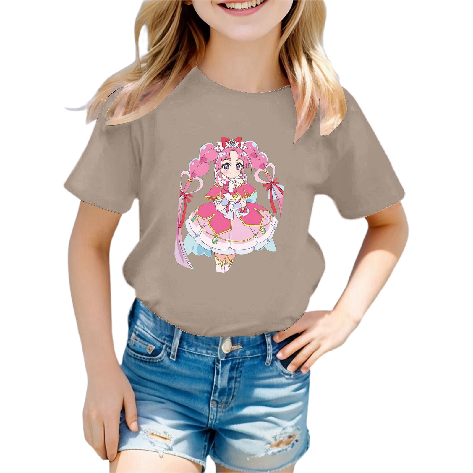 Huachaog Boys T-shrit Cartoon Graphic Print Everyday Wear Short Sleeve ...