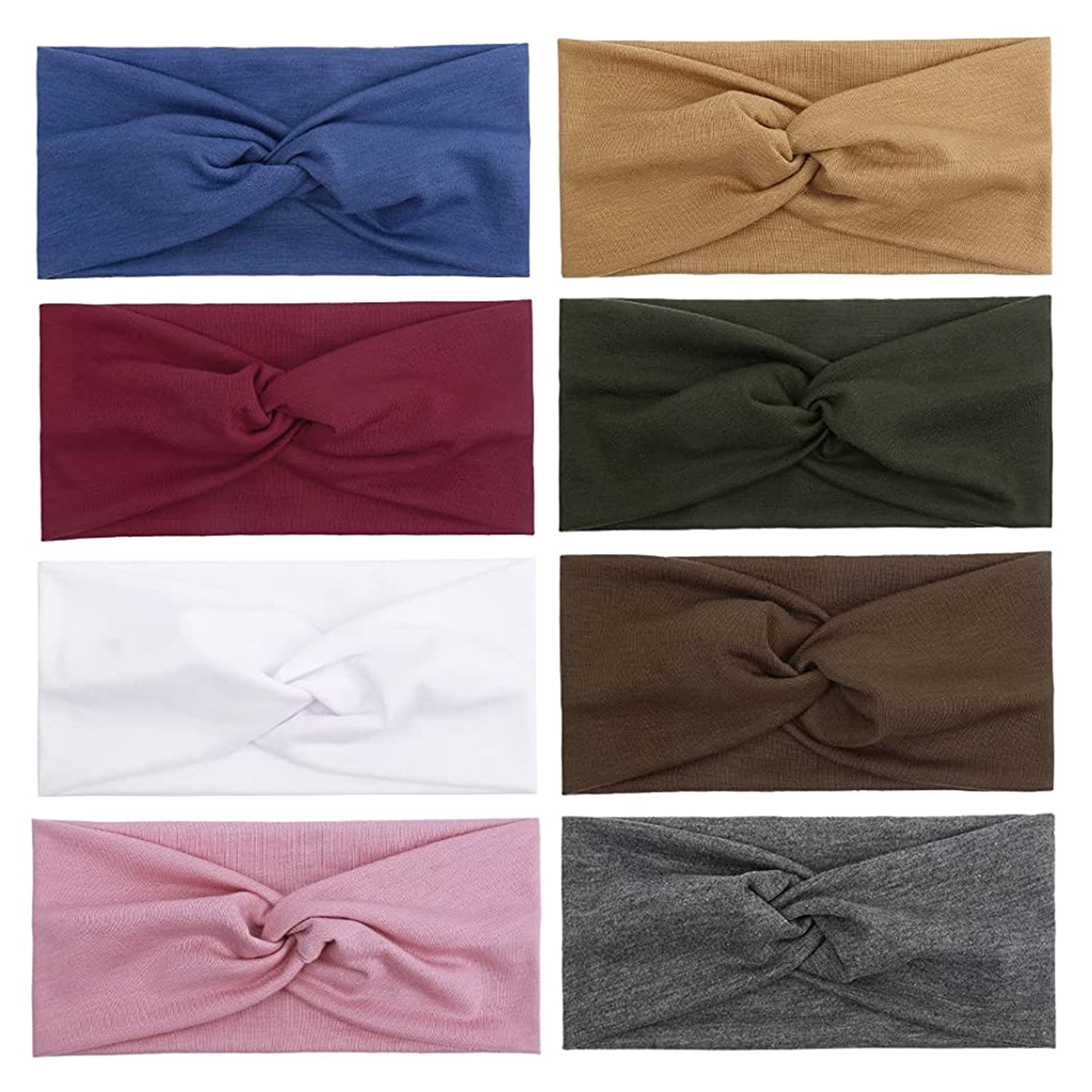 Huachi Headbands For Women Turban Boho Wide Hair Wraps Accessories For