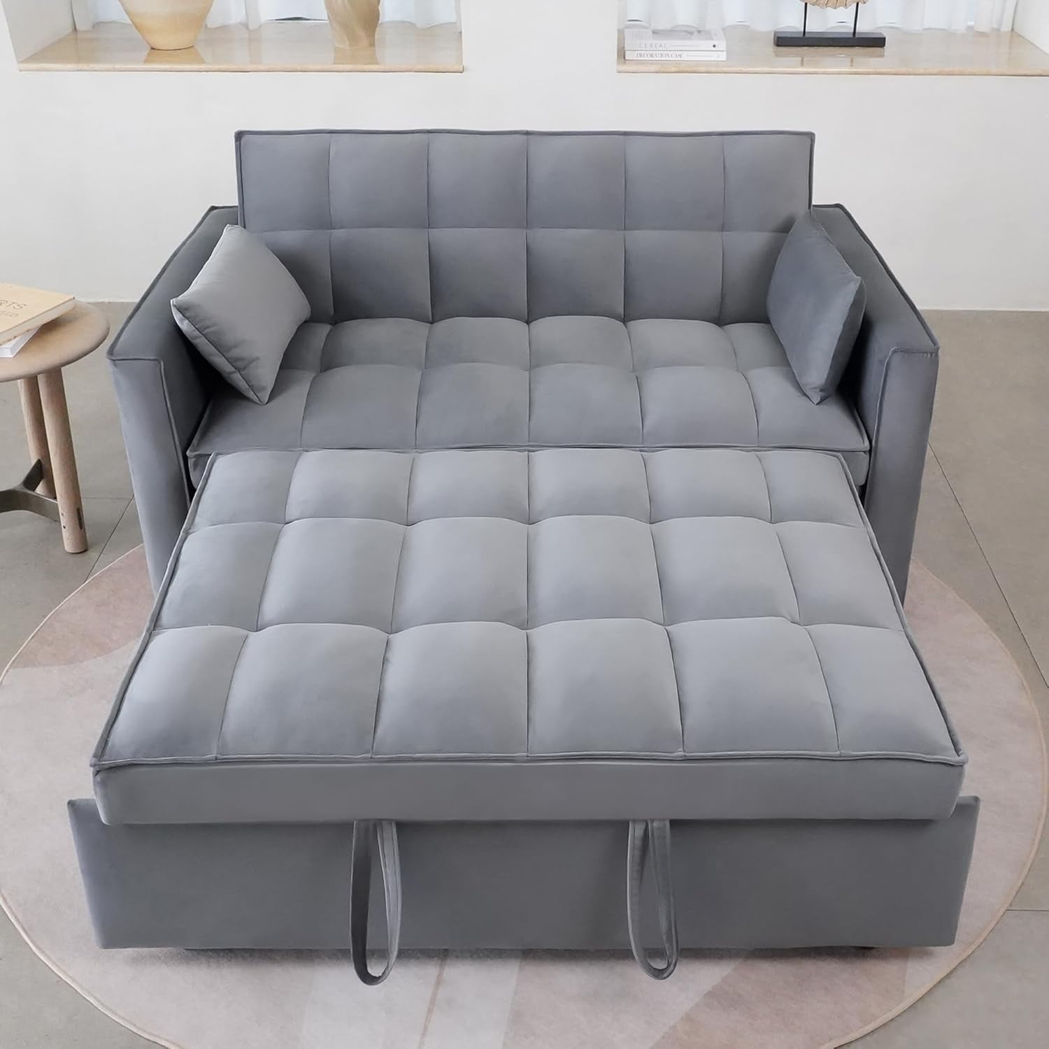 Huafu Convertible Futon Sofa Bed ,Modern Loveseat Sleeper Sofa Couch ...