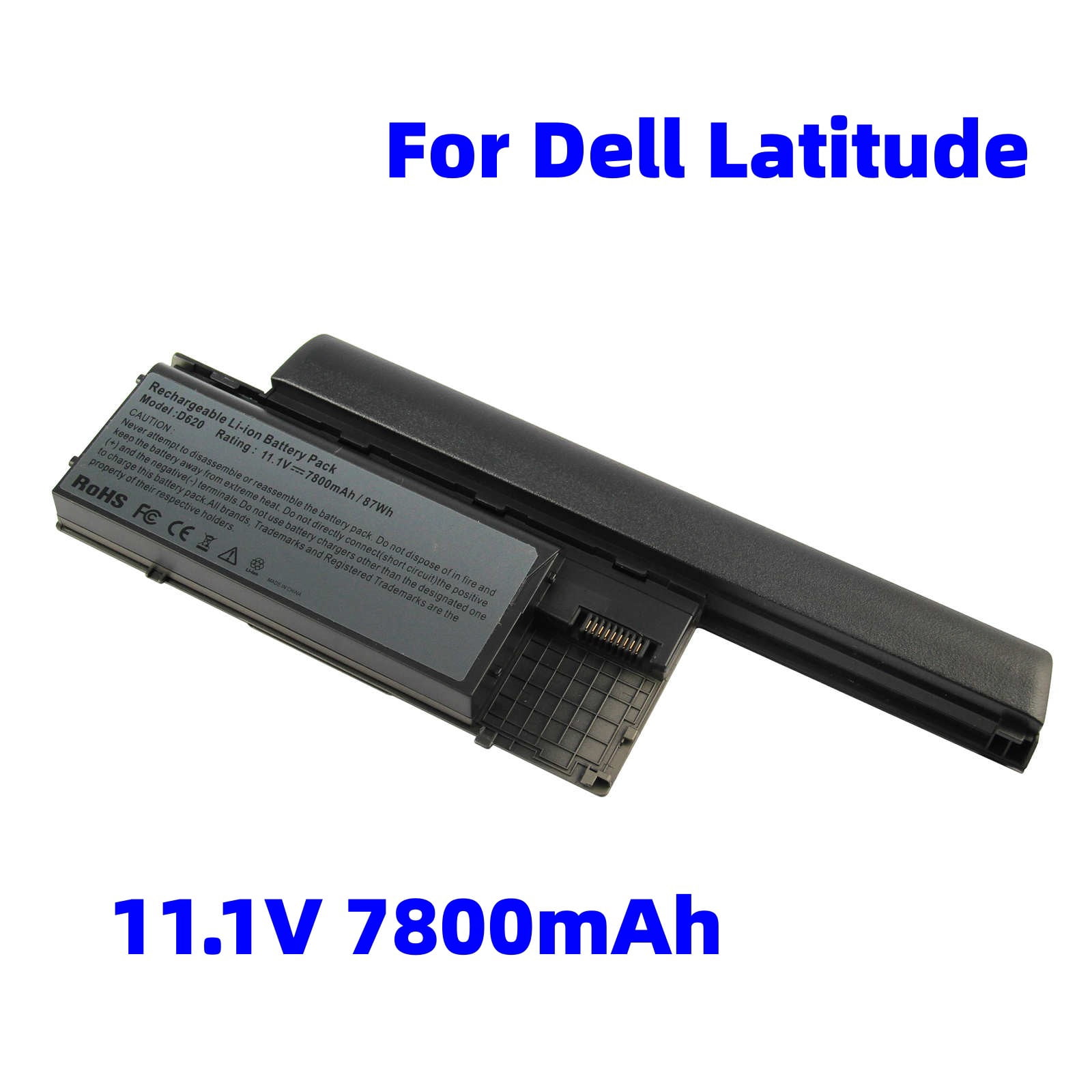 Huajiang Tech 11.1V 7800mAh Battery for Dell Latitude D620 D630 D631 ...