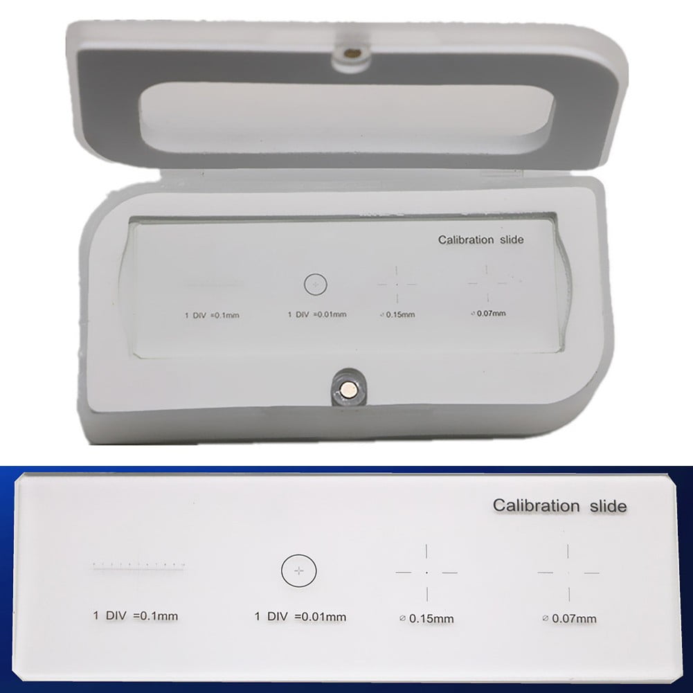 Huajuming 0.01Mm Microscope Slide Reticle Calibration Microscope ...