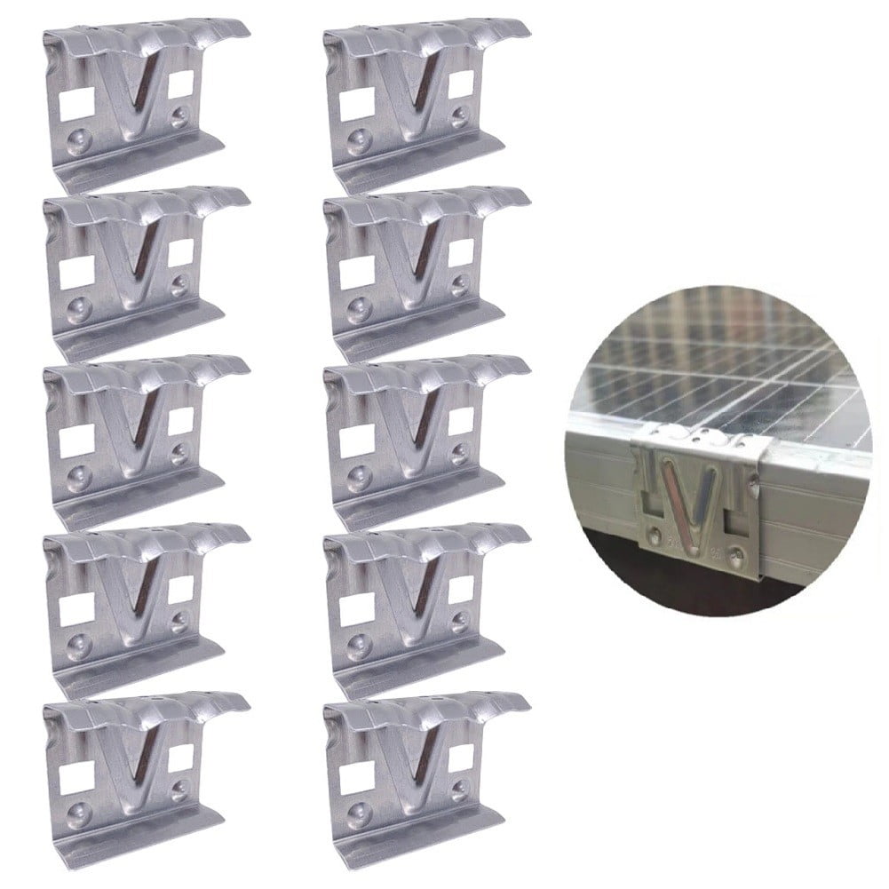 Huajuming 10Pcs Solar Panel Water Drain Clip Sludge Removal Clip ...