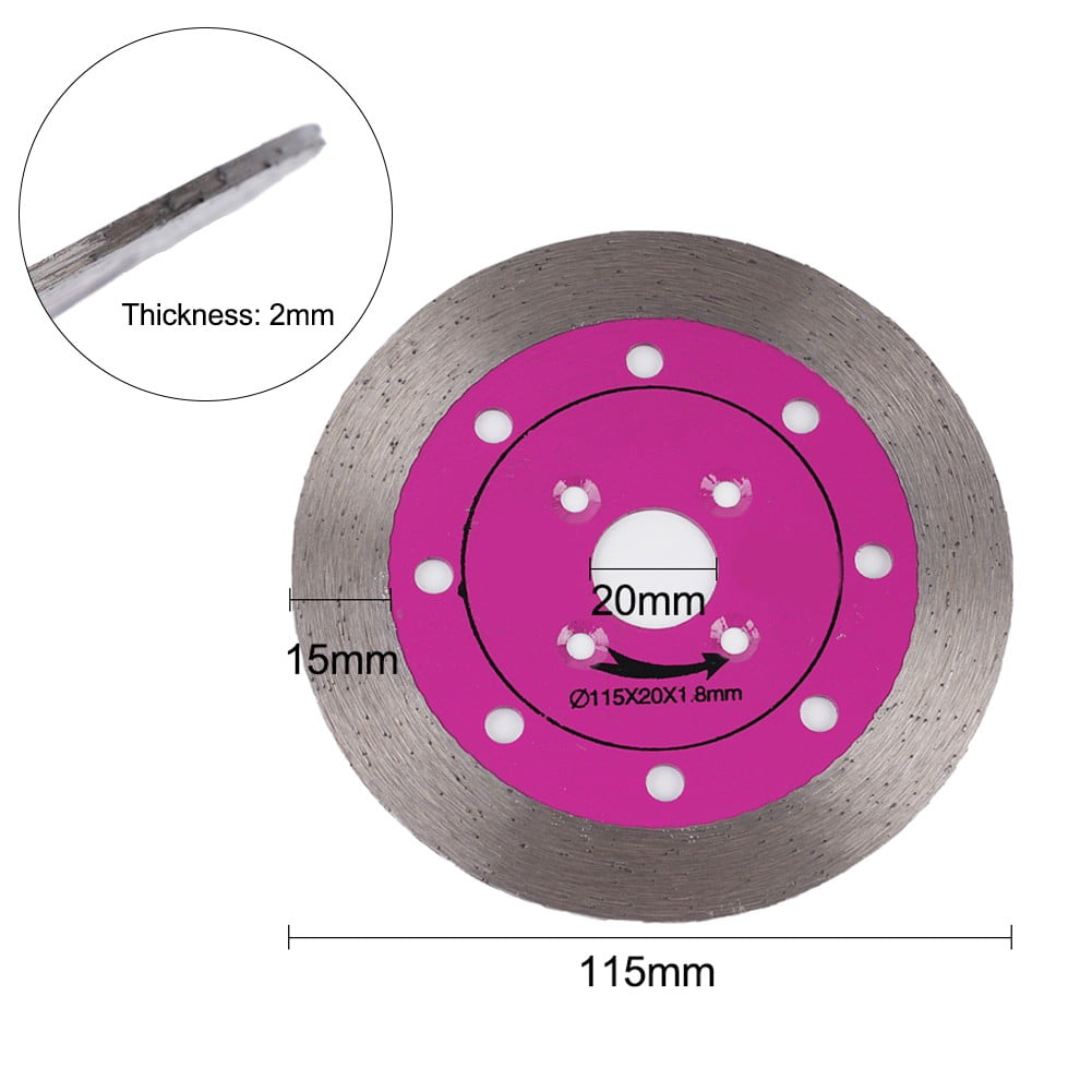 Huajuming 1Pc 115Mm Turbo Diamond Circular Saw Blade Cutting Disc For ...