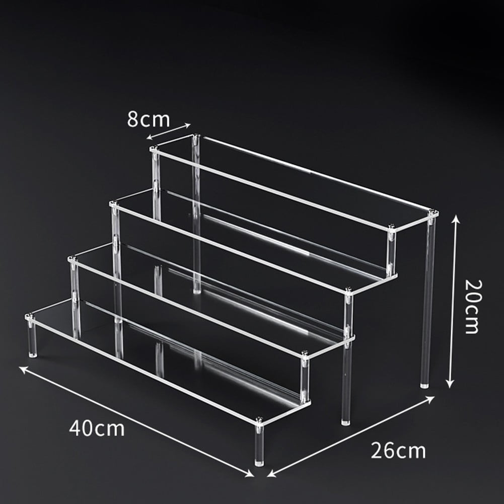 Huajuming 2-5 Layers Acrylic Display Stand Perfume Figurine Transparent ...