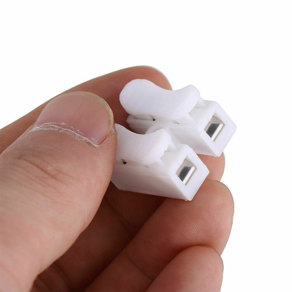 Huajuming 20Pcs Ch2 Spring Quick Wire Connector Cable Clamp Terminal ...