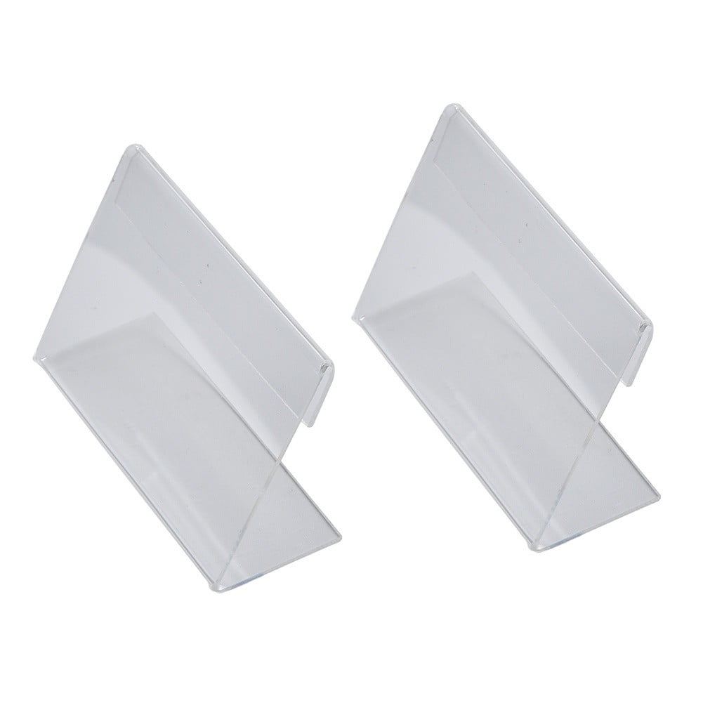 Huajuming 20X Mini Acrylic Sign Display Holder Name Card Tag Label ...