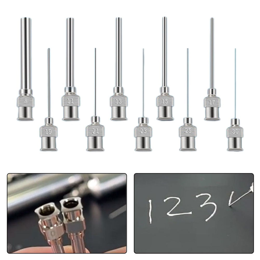 Huajuming 25Mm Stainless Steel Dispensing Machine Needle Industrial Glue 1 Inch 8G-30G-30G ...