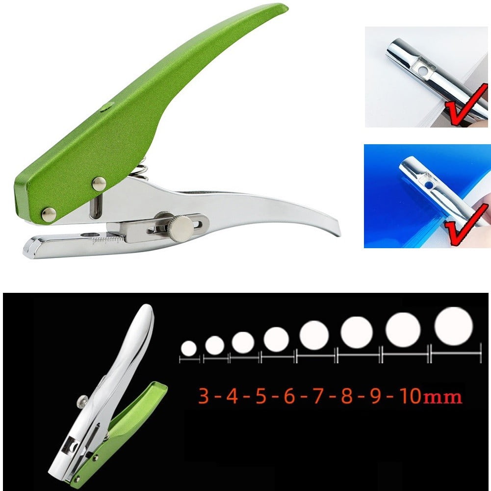 Huajuming 3-10Mm Hand-Held Circle Round Single Hole Punch Paper Punch ...