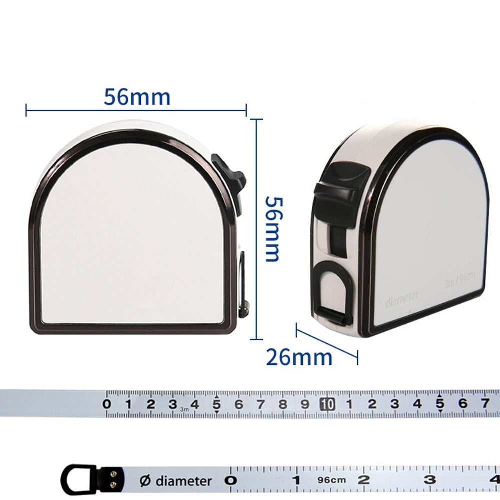 Huajuming 300Cm Retractable Ruler Diameter Measuring Steel Tape ...