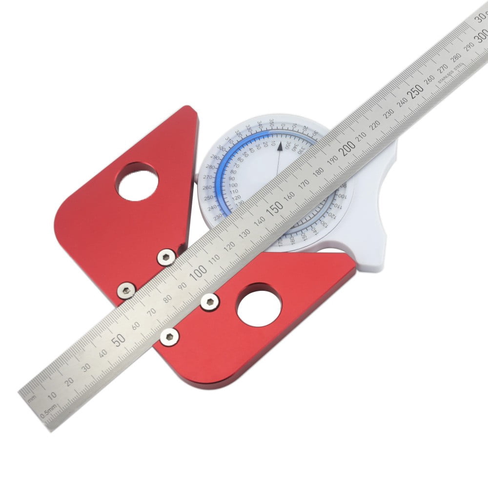 Huajuming 300Mm Center Scriber Finder Square Measuring Tool Aluminum ...