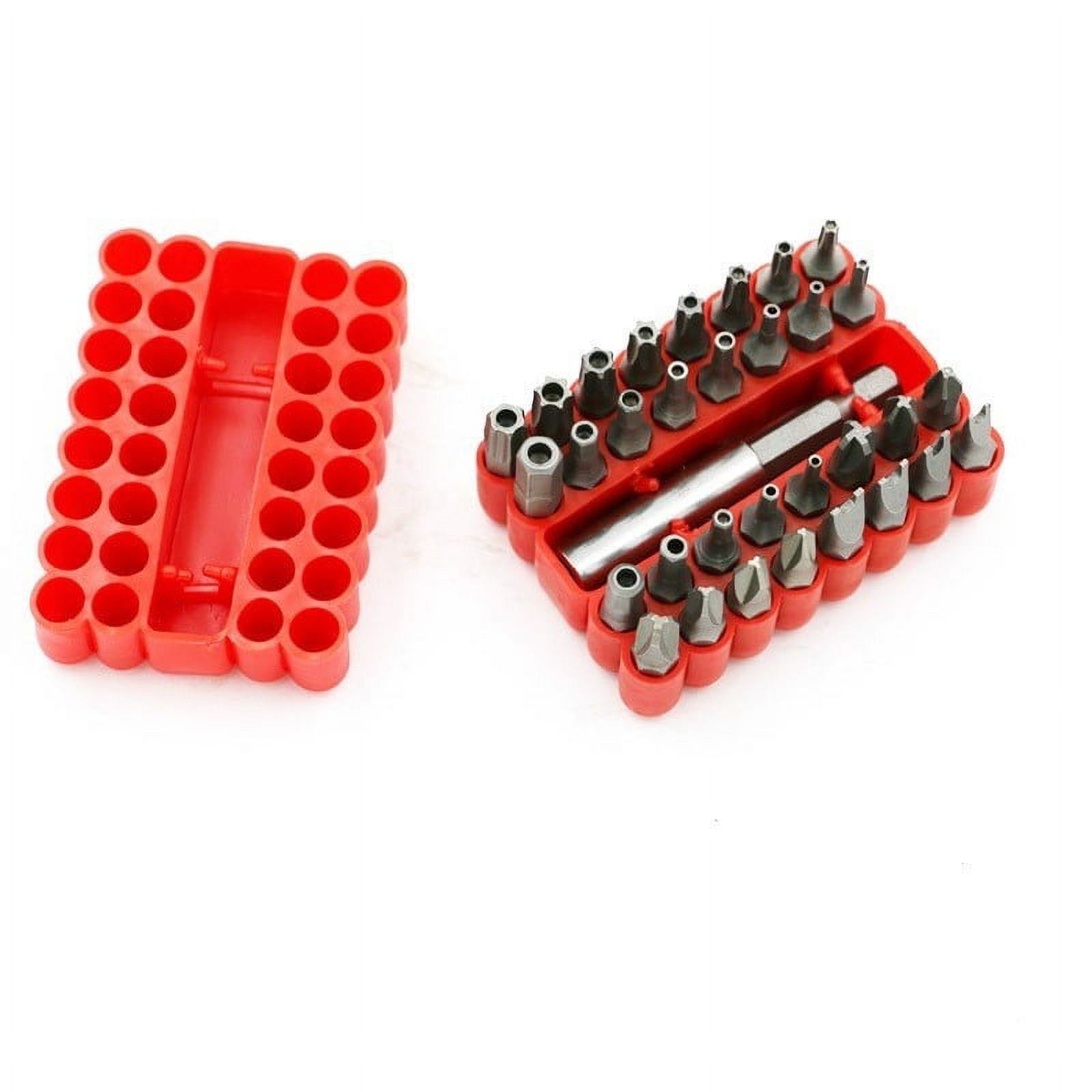 Huajuming 33-Piece Magnetic Screwdriver Bit Set with Extension Holder, Chrome Vanadium Steel ...