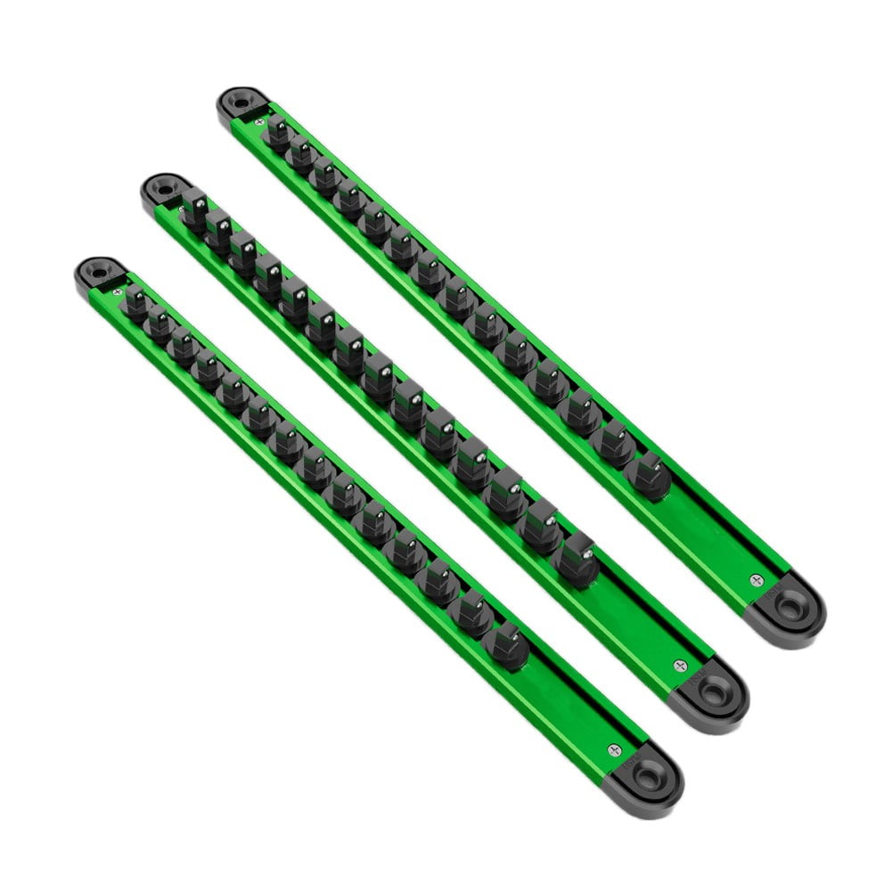 Huajuming 360° Swivel Magnetic Socket Organizer 1/4 3/8 1/2Inch Socket ...