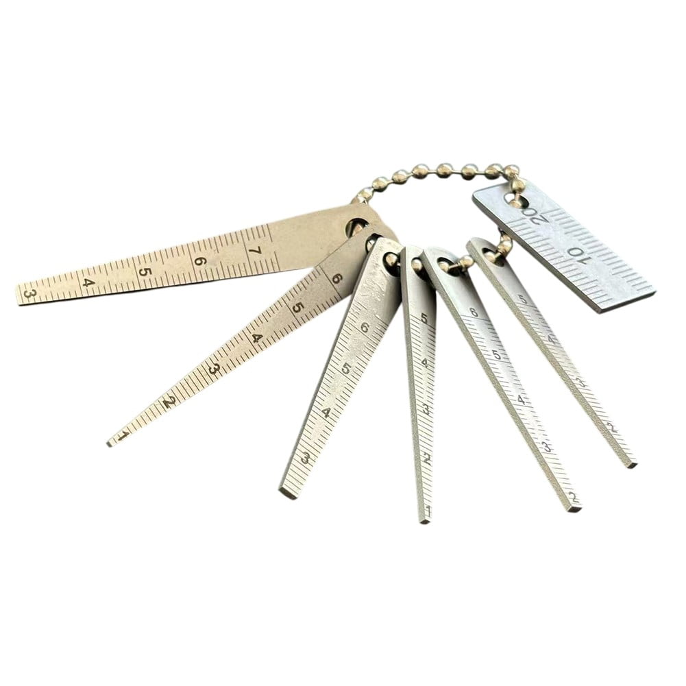 Huajuming 3710-6+20Mm Gap Gauge Set Pocket Small Ruler Set Tapered ...