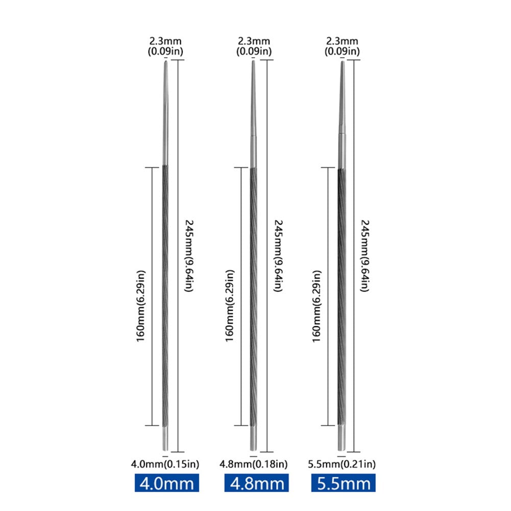 Huajuming 3Pcs Circular Chain Saw File Electric Chain Saw File High ...