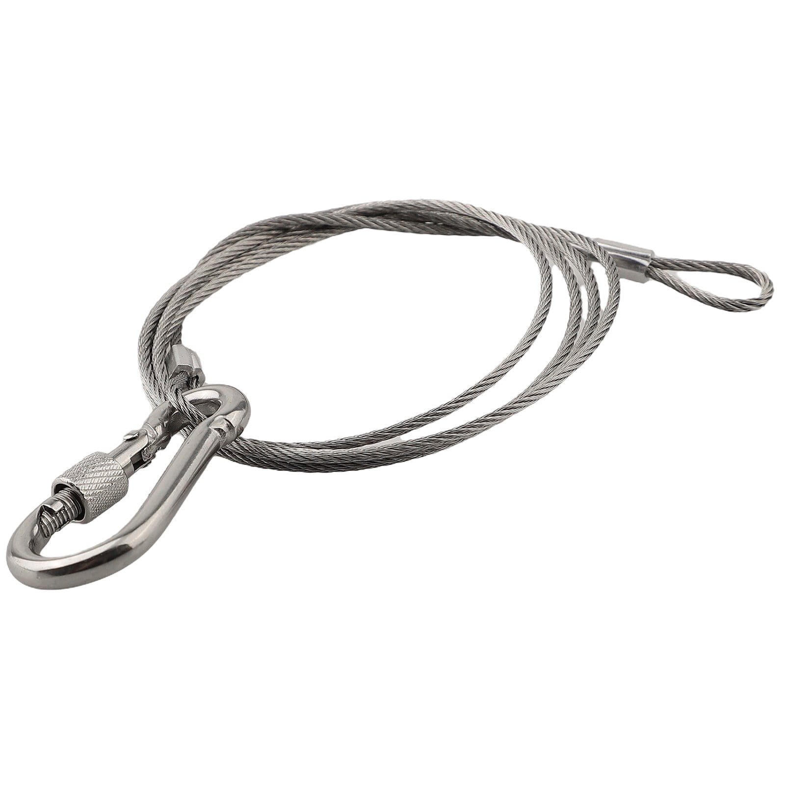 Huajuming 3Pcs Wire Rope Security Cable Lock Steel Cable With Eyelets ...