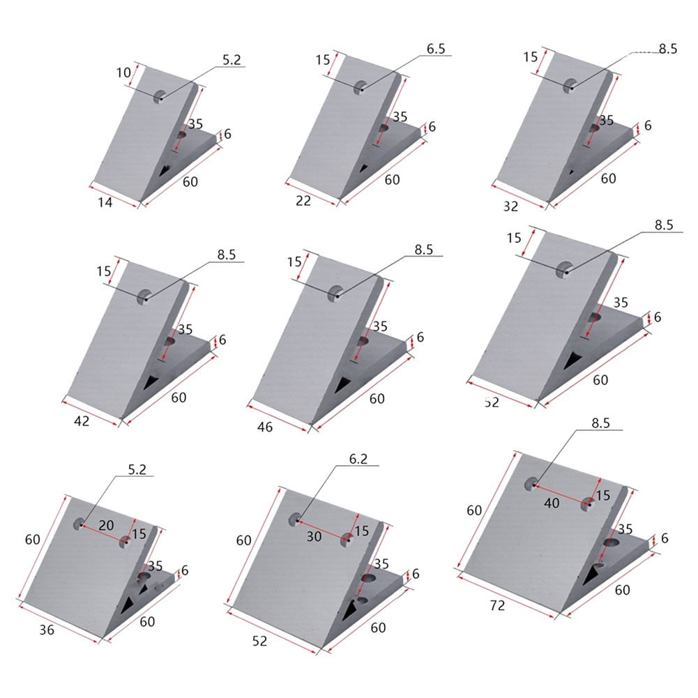 Huajuming 45 Degree Corner Angle Bracket Connection Joint Fastener For ...