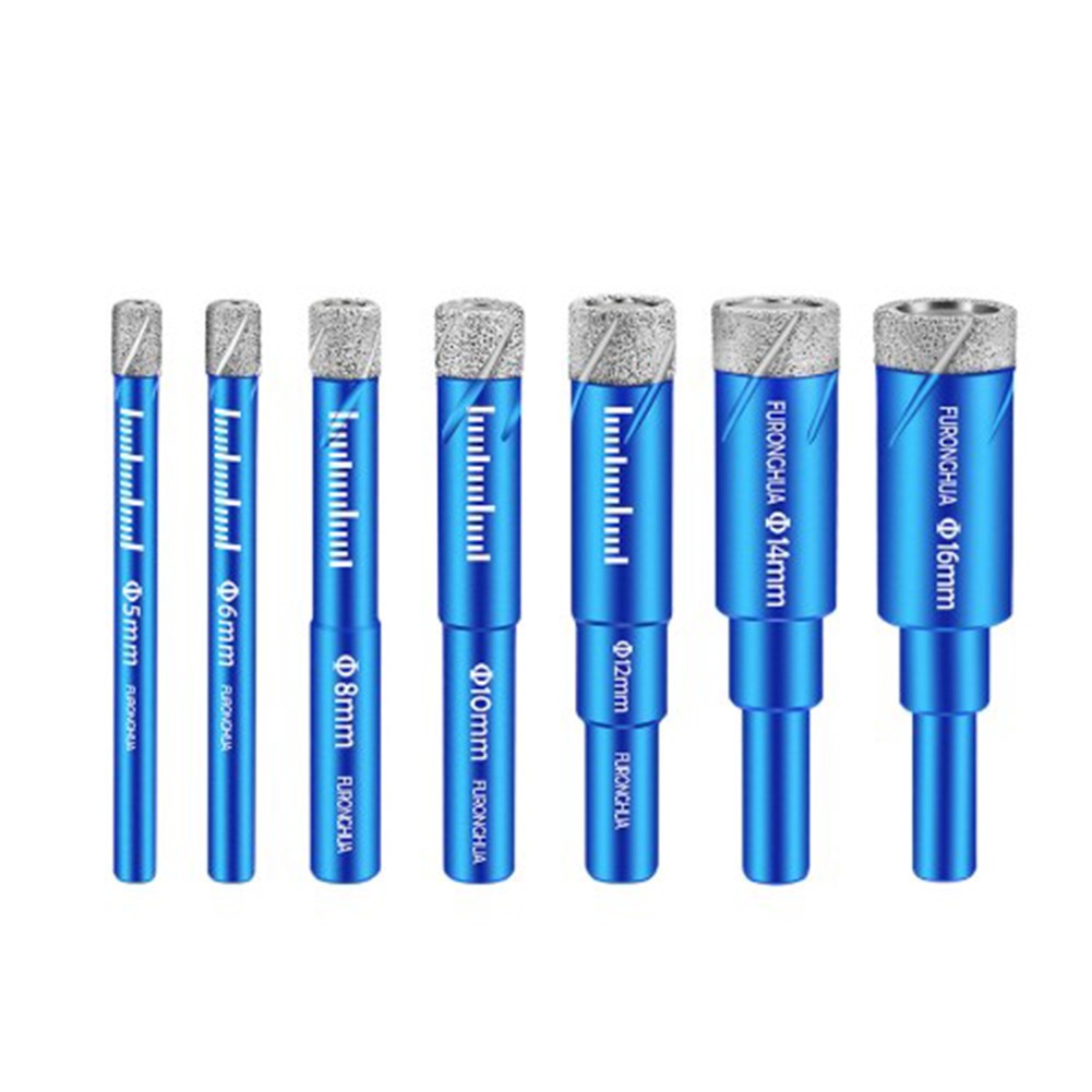 Huajuming 5-16Mm Diamond Dry Drill Bit Holesaw For Porcelain Granite Tile Ceramics Marble-12Mm ...