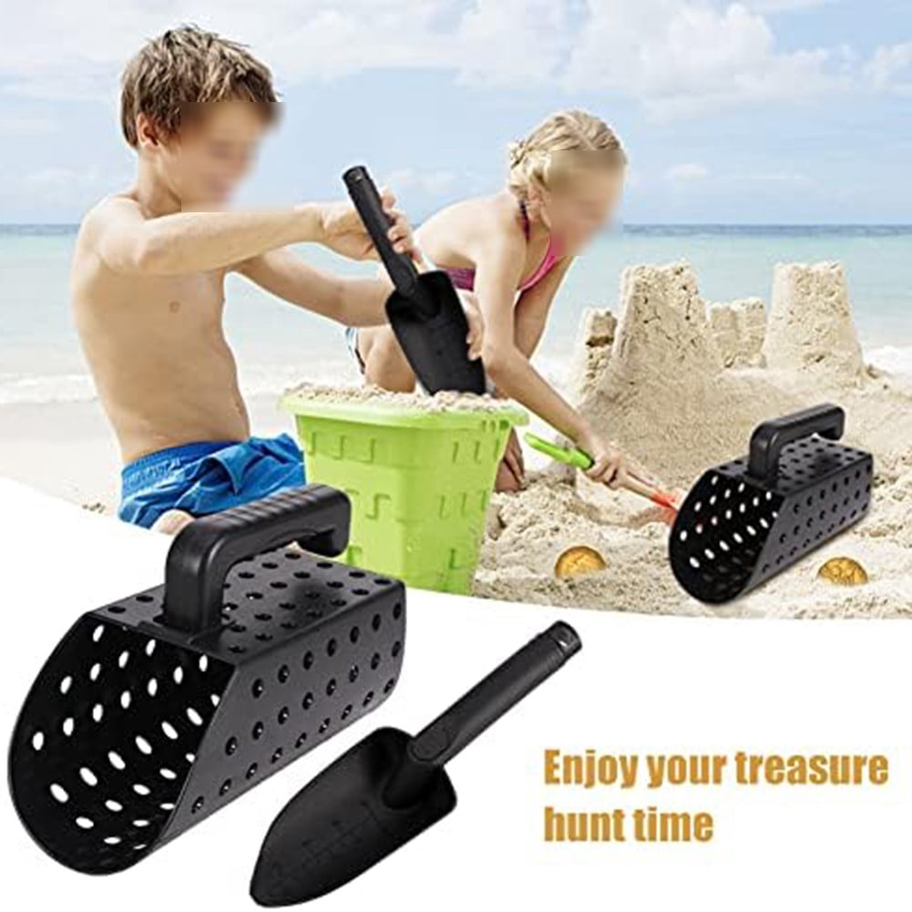 Huajuming Abs Hourglass Shovel Metal Filter Sieve Metal Beach Treasure ...