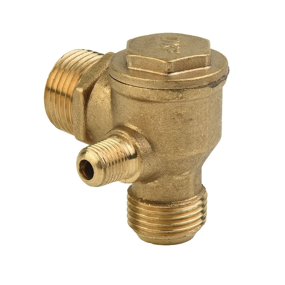 Huajuming Air Compressor 3-Port Brass Male Threaded Check Valve ...