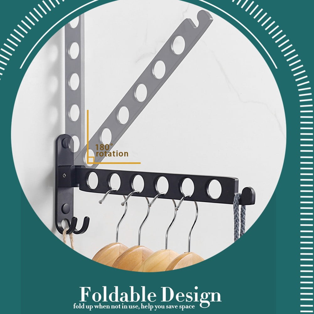 Huajuming Aluminum Retractable Folding Indoor Wall Hanging Rack For ...