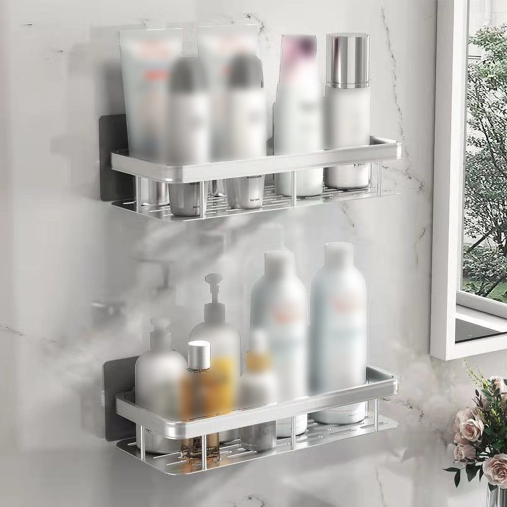 Huajuming Bathroom Storage Wall Mount Shampoo Makeup Storage Holder ...