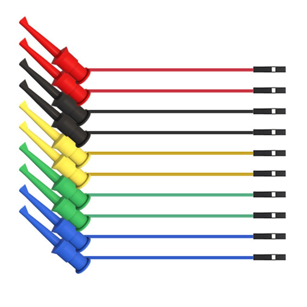 Huajuming Breadboard Test Hook Clips Soft Silicone Test Leads For ...