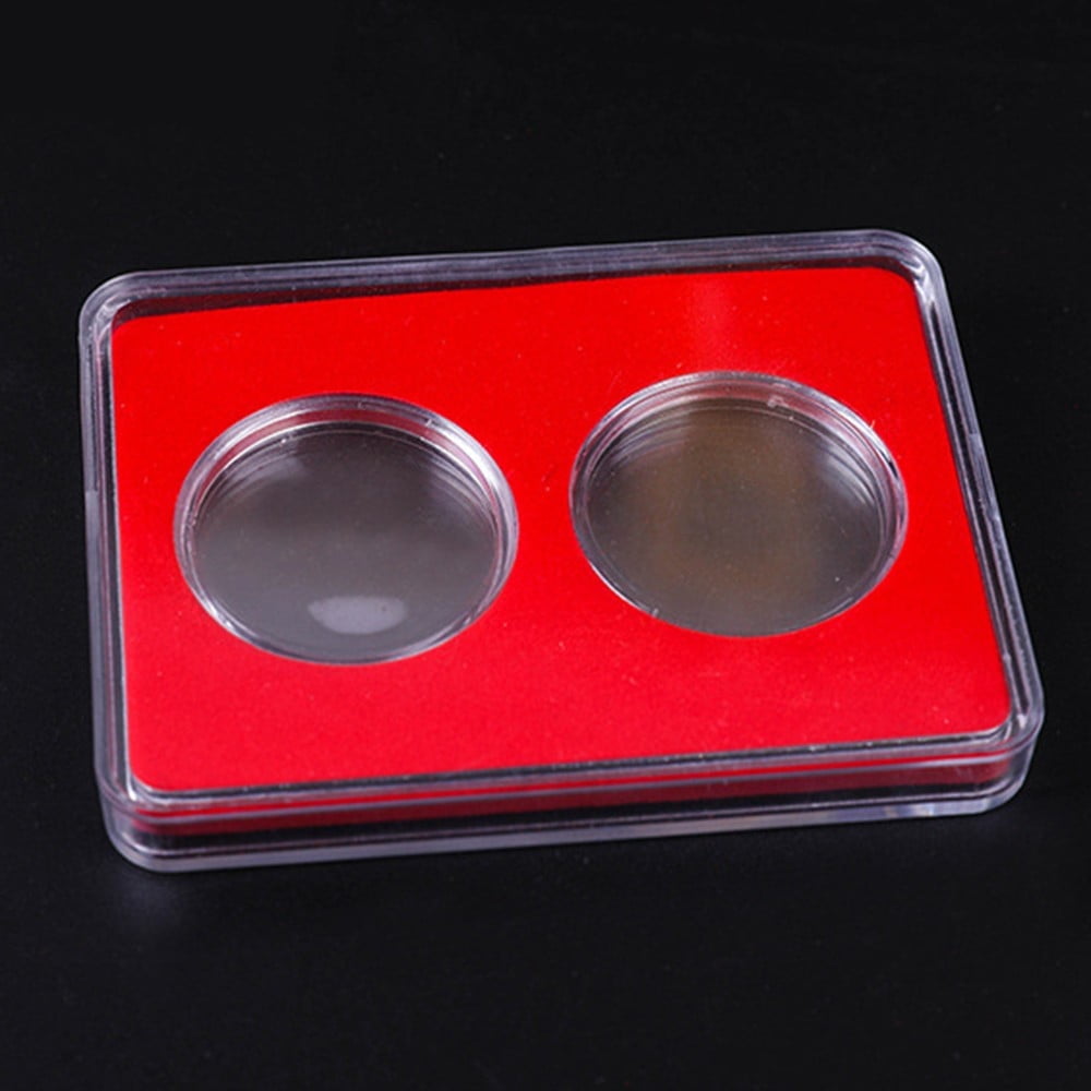 Huajuming Coin Holder Display Case Organizer Collection Box Protector 2 ...