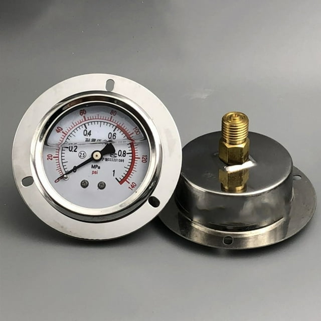 Huajuming For Yn-60Zt Axial Edge Seismic Pressure Gauge Seismic Pressure Hydraulic Gauge-0-1 ...