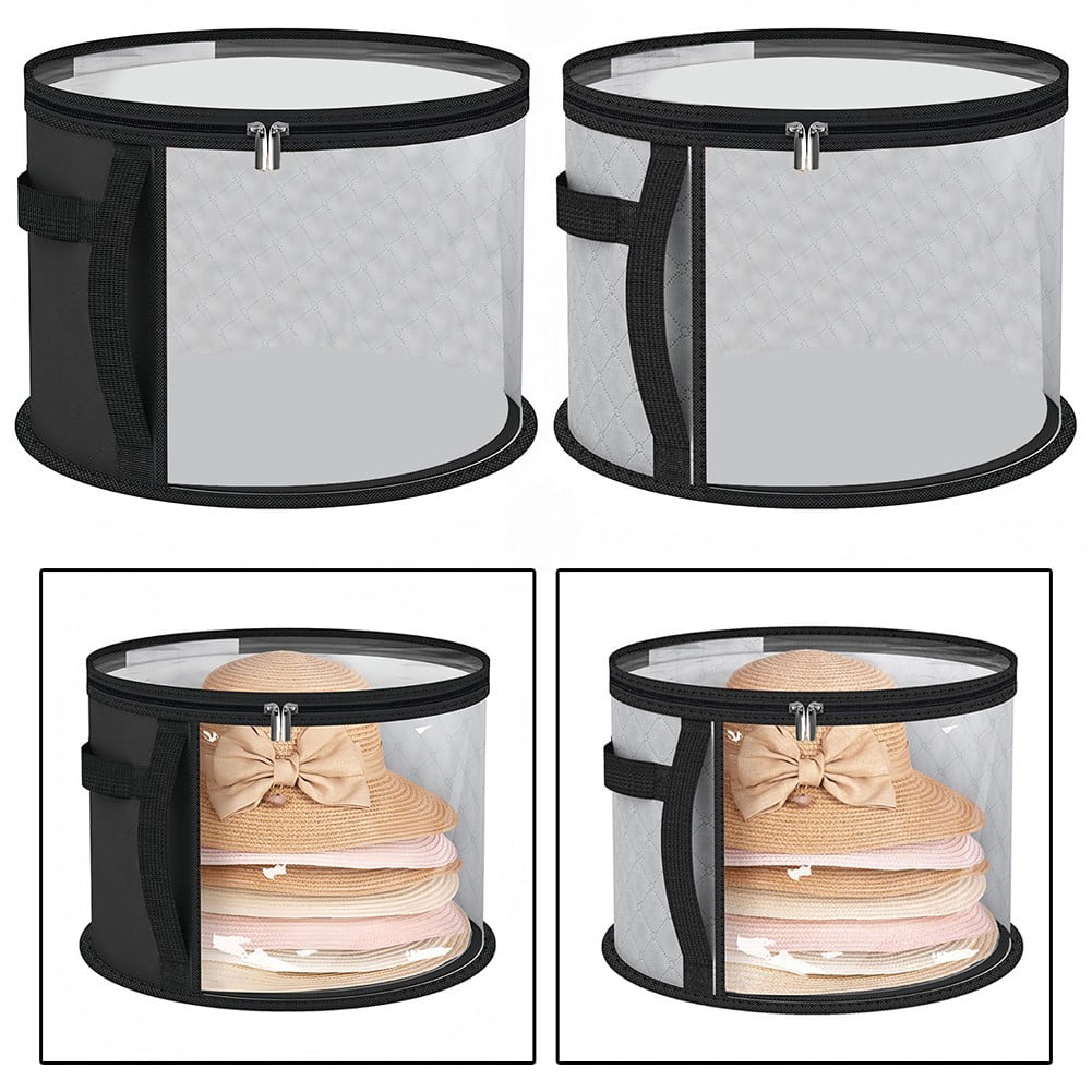 Huajuming Hat Storage Bucket, Clothing Hat Travel Organizer, Foldable ...