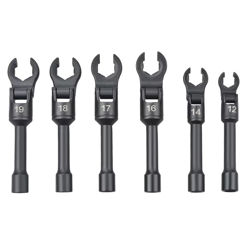 Huajuming Long Flex-Head 3/8Inch Drive Flare Nut Wrench Diesel Injector ...