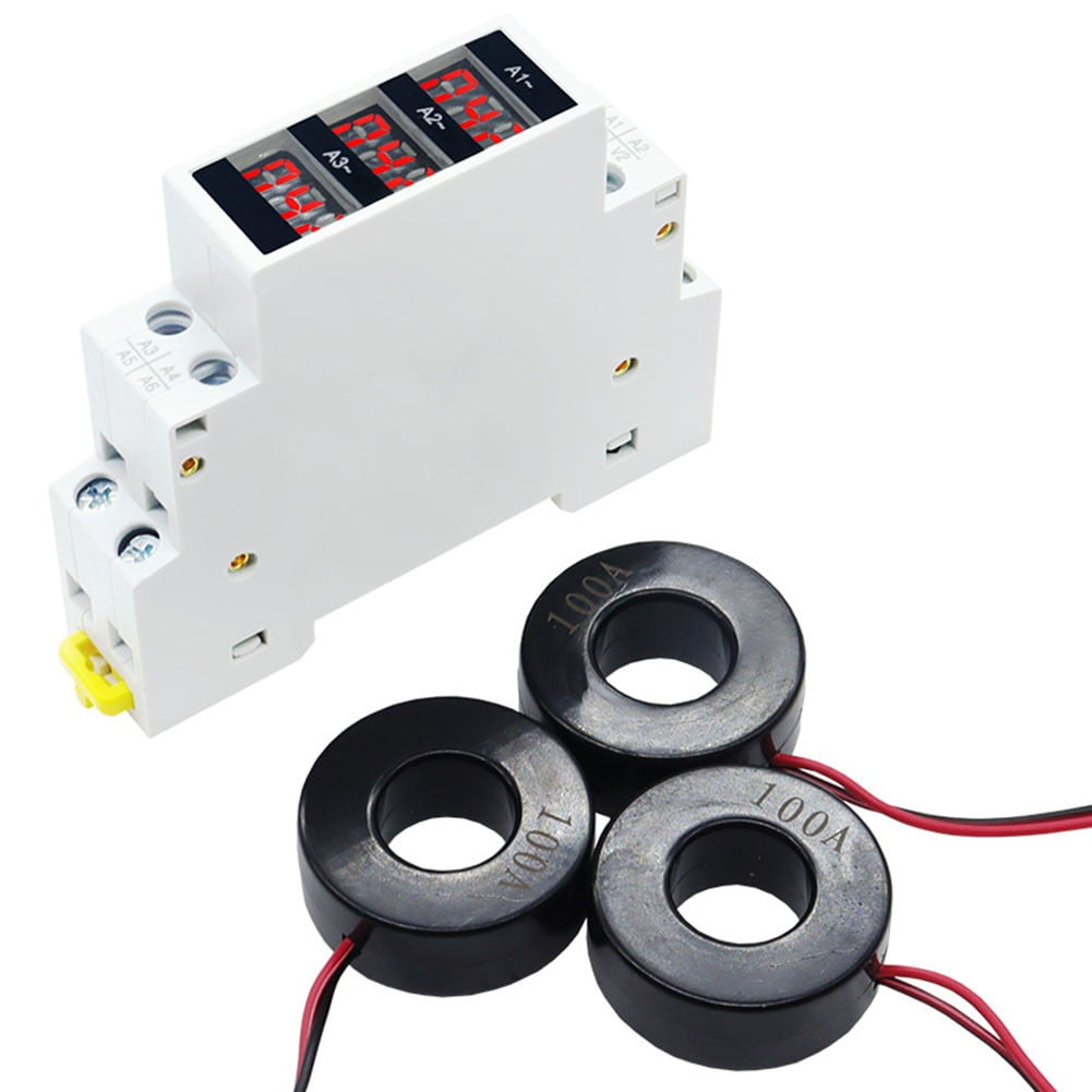 Huajuming Mini Din Rail Digital Display Three-Phase Modular Current ...