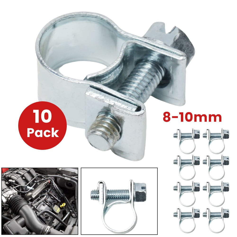 Huajuming Mini Fuel Line Hose Clamps Jubilee Style Clips for Diesel ...