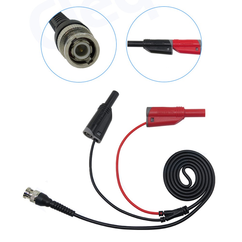 Huajuming P1010 Bnc Q9 To Dual 4Mm Stackable Electroplated Banana Strip ...