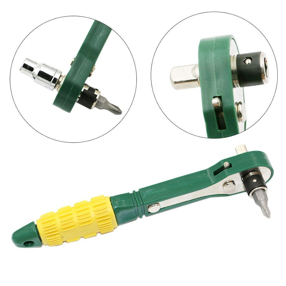 Huajuming Quick Ratchet Wrench Rod 6.35 Socket Wrench 1/4 Inch ...