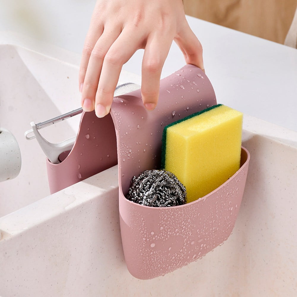 Huajuming Silicone Sink Organizer With Drain Hole : Keep Your Sponges ...