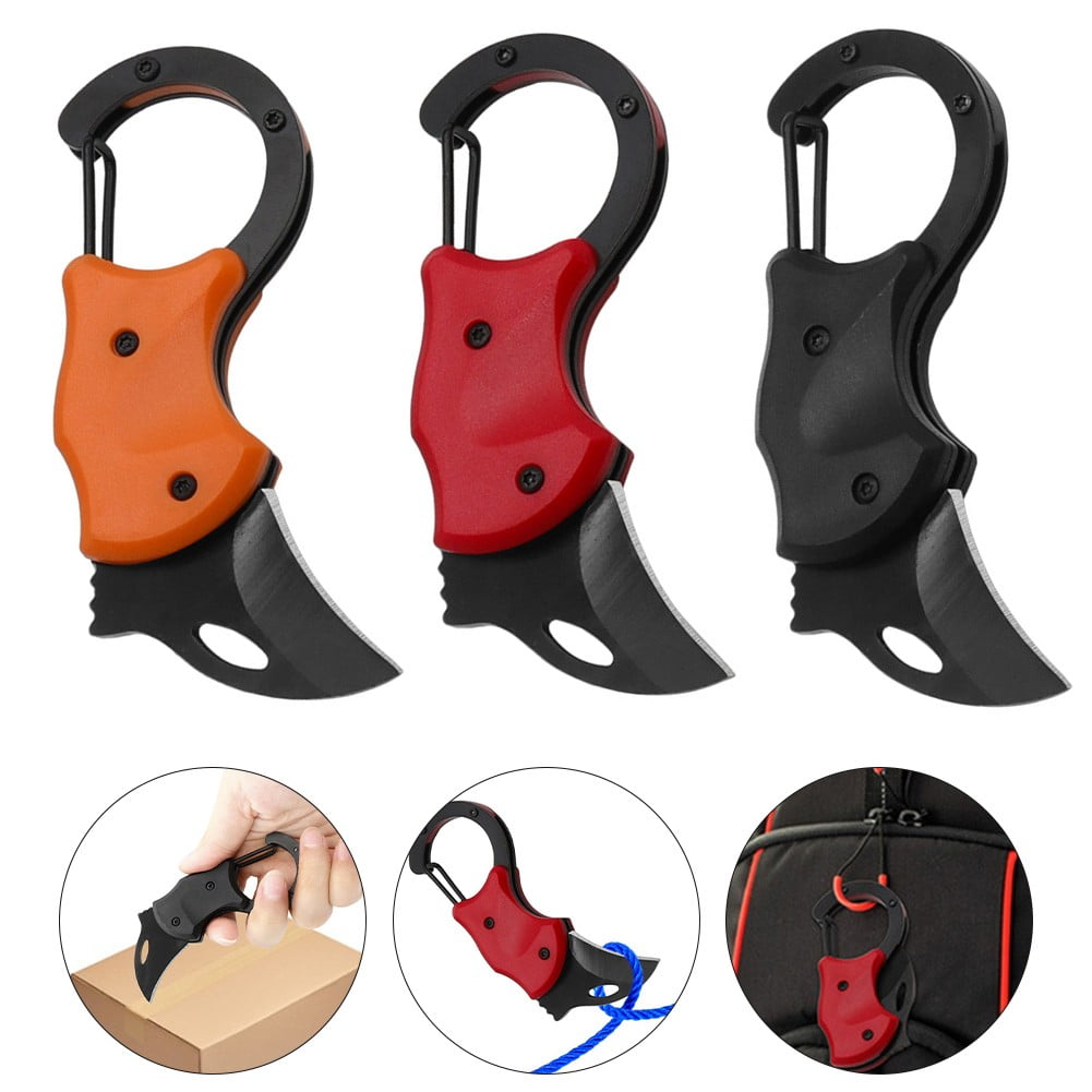 Huajuming Small Pocket Cutter Carabiner Cutter Box Cutter Mini Edc ...