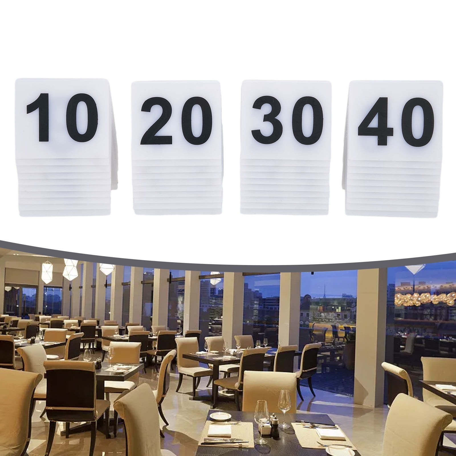 Huajuming Table Number Signs 1-40 Table Numbering Table Display Table ...