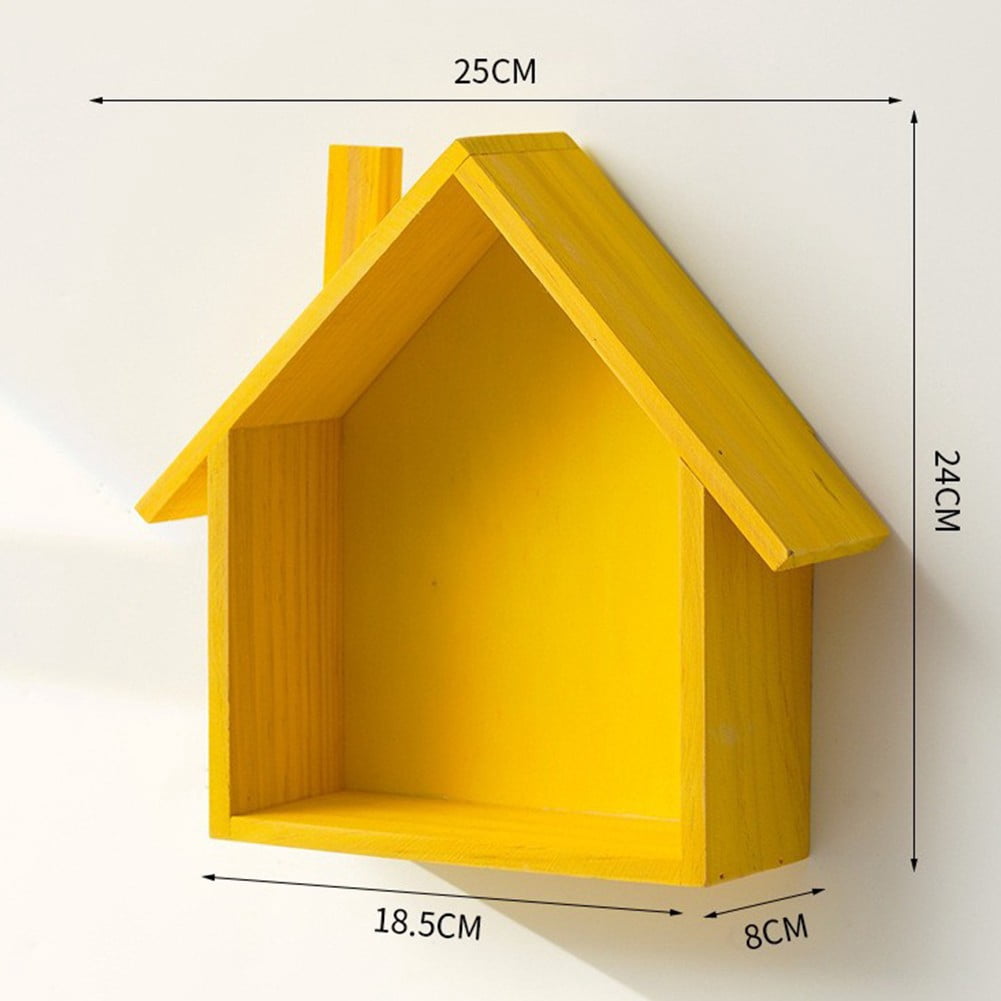 Huajuming Wooden Small House Retro And Nostalgic Wall Decoration Shelf ...