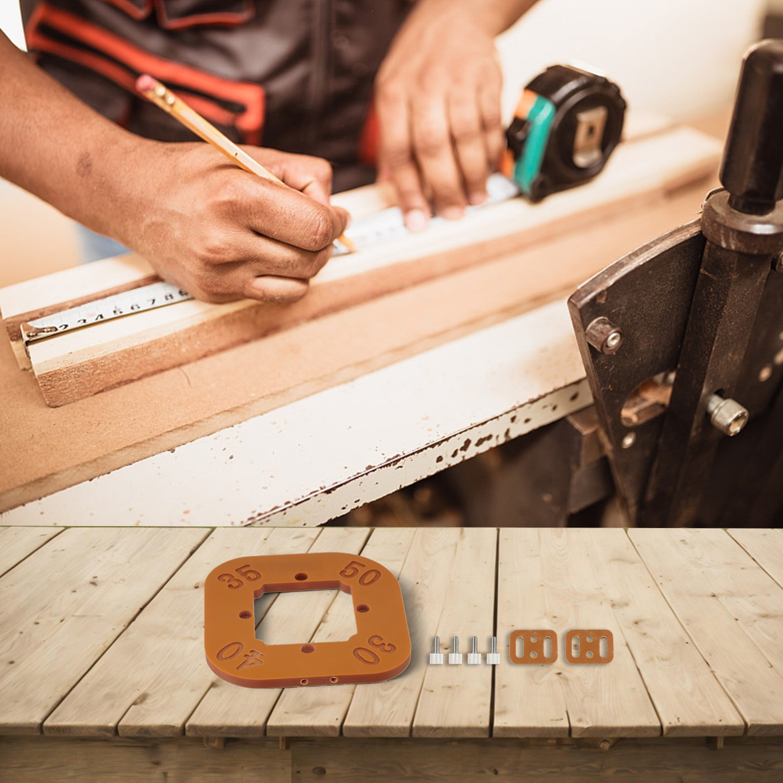 Huajuming Woodworking Router Corner Radius Templates Jig Angle Corner ...