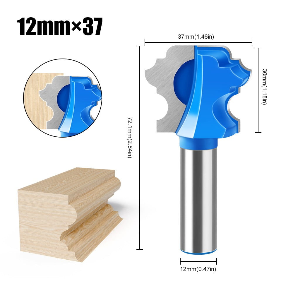 Huajunming 1/2 Inch 12 Handles Various Lines Handrail Woodworking ...