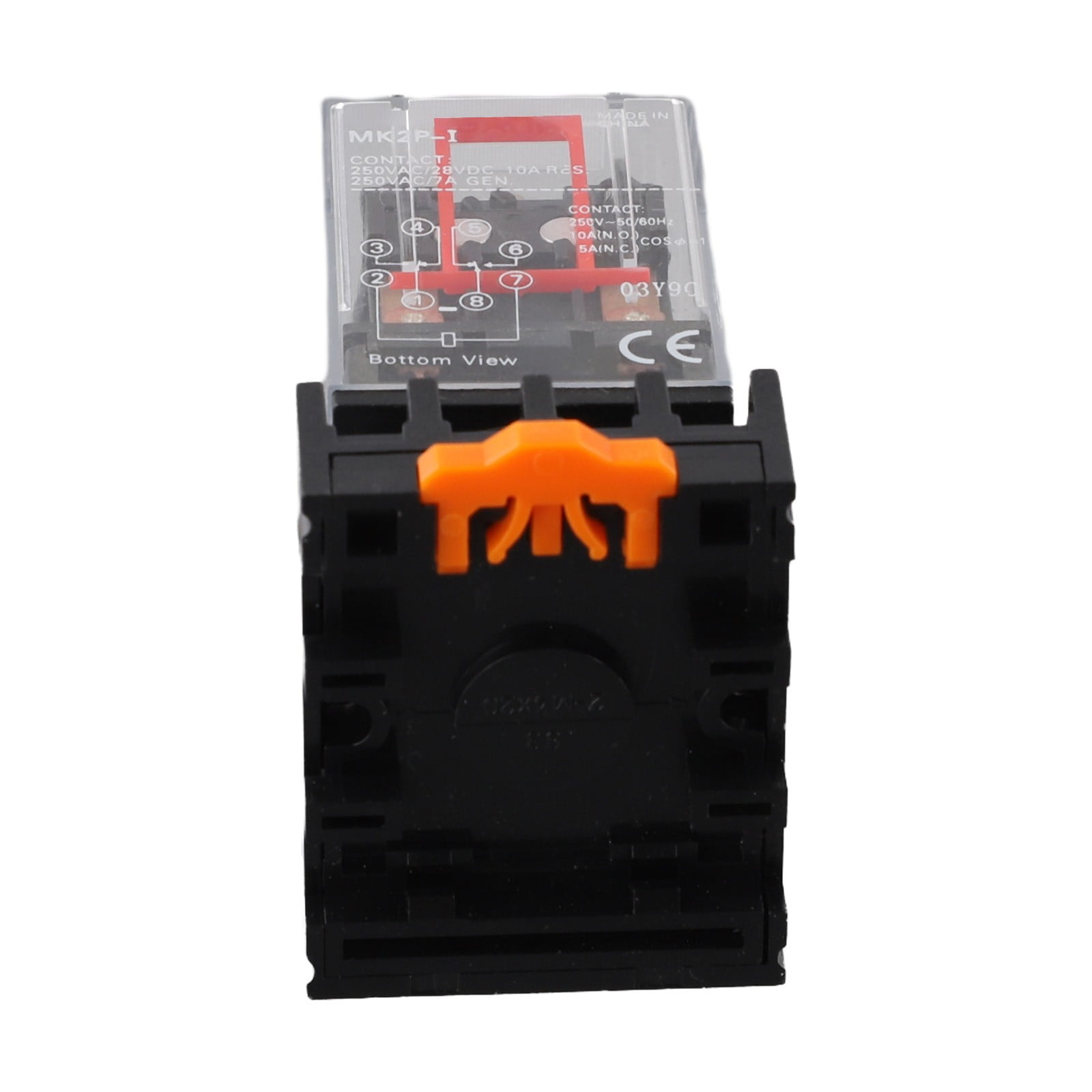 Huajunming 1 Set Power Relay Mk2P-I General Purpose Relay 10A 8 Pin Dpdt With Pf083A Socket ...