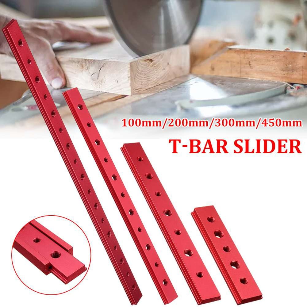 Huajunming 100-450Mm Aluminium Alloy T-Track/T-Bar Slider Miter Jig Diy ...