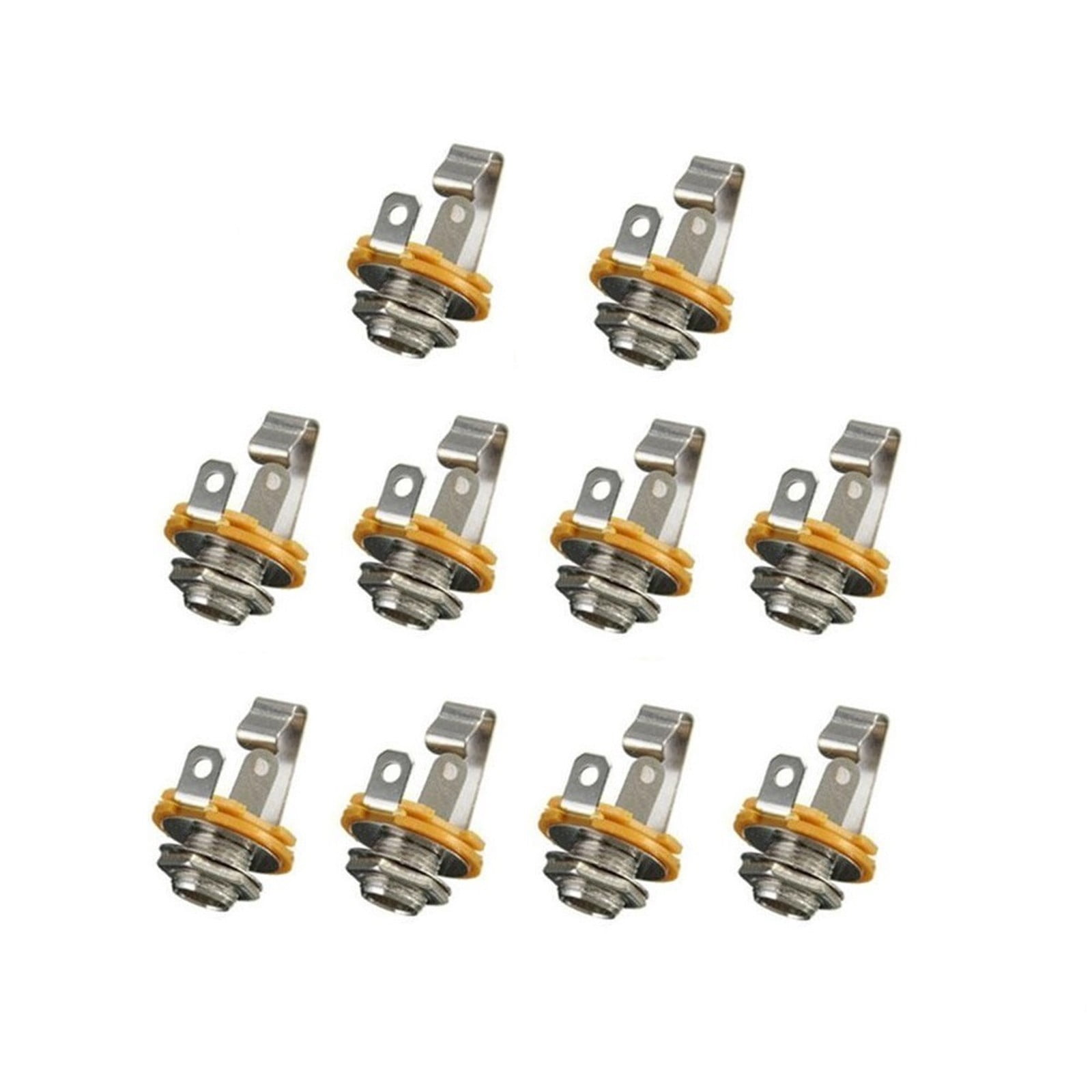Huajunming 10Pcs 6.35Mm / 6.5Mm Stereo Audio Female Connector Panel ...